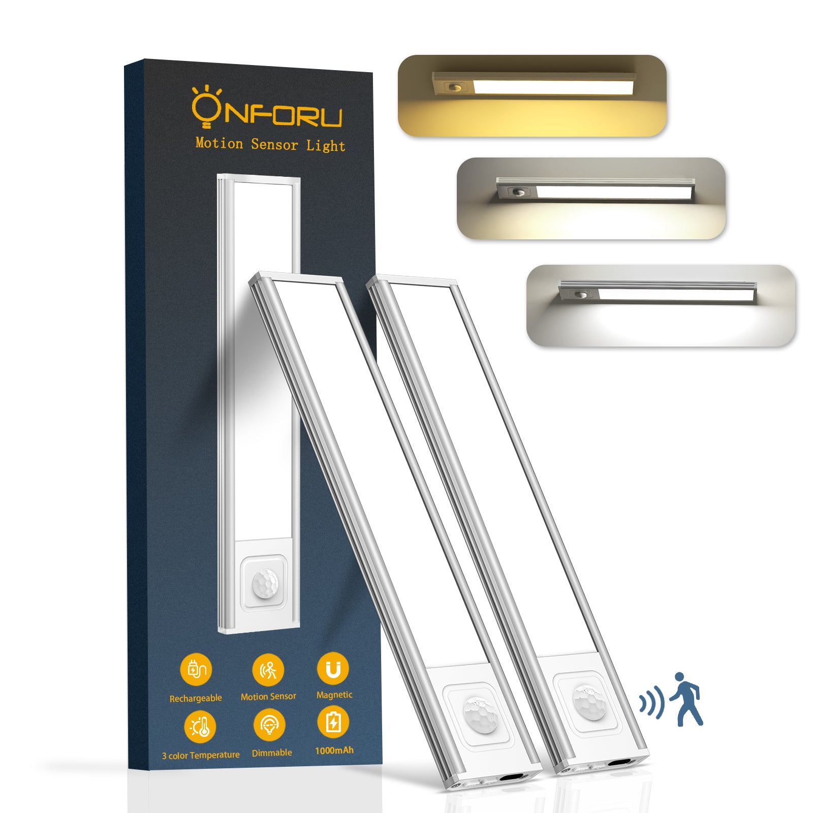 Onforu Wireless Rechargeable Under Cabinet Lighting for Sale